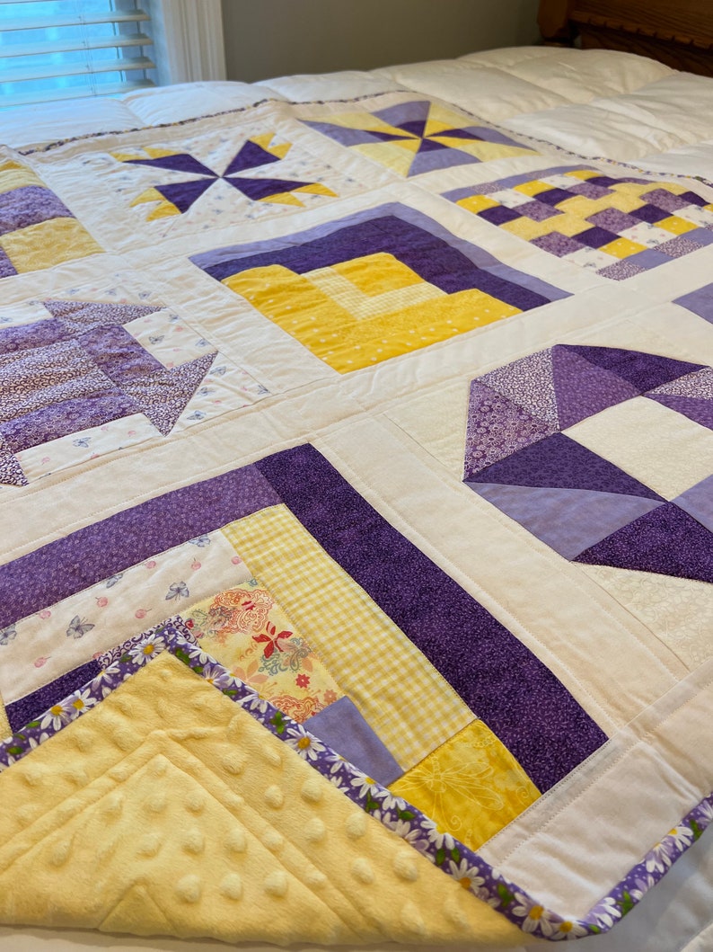 Violet Shape Shifter Handmade Baby Quilt - Etsy