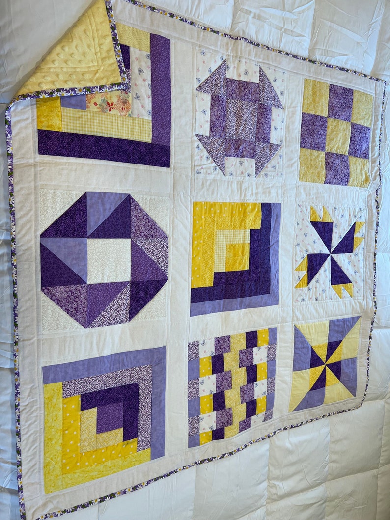 Violet Shape Shifter Handmade Baby Quilt - Etsy