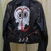 Snakeskin Leather Jacket Voodoo Skull Hand Painted Michael Houghton ...