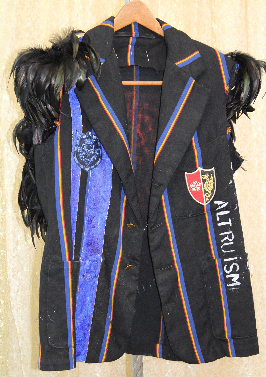 Generating Altruism Feather Shoulder Vest Handmade Michael Hougton Rock ...