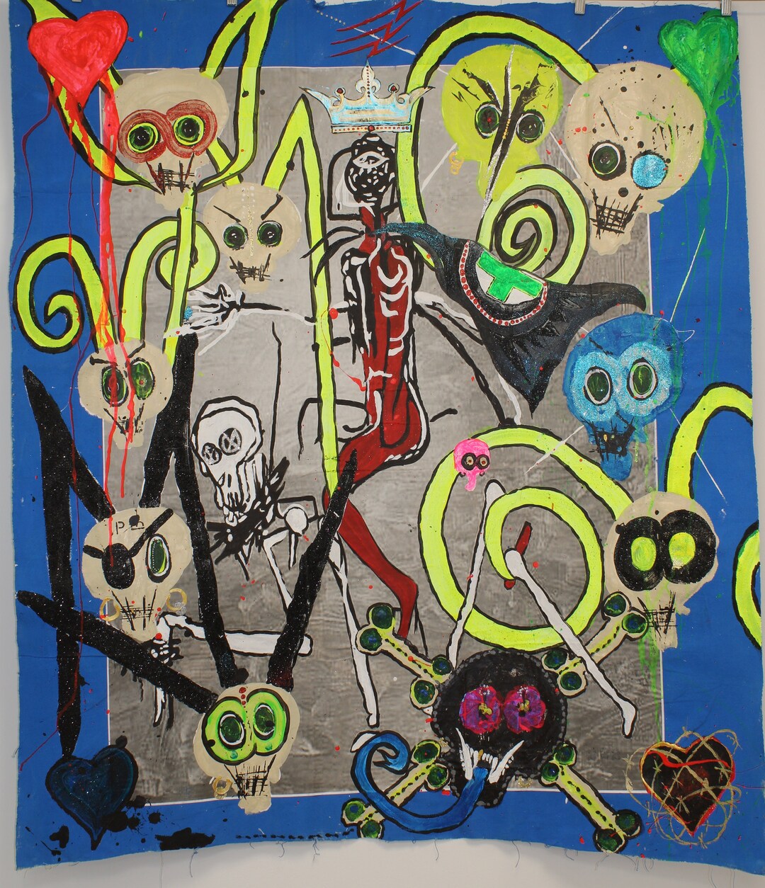 Ohmage to Jean-michel Basquiat "that Horse is Broken" Art Acrylic Mixed ...