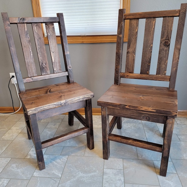 Rustic Chairs - Etsy