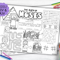 Bible Printable Game for Kids - Moses and the Exodus Board Game - Fun ...