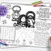 Ash Wednesday Activity Placemat, Lenten Season Coloring Placemat as ...
