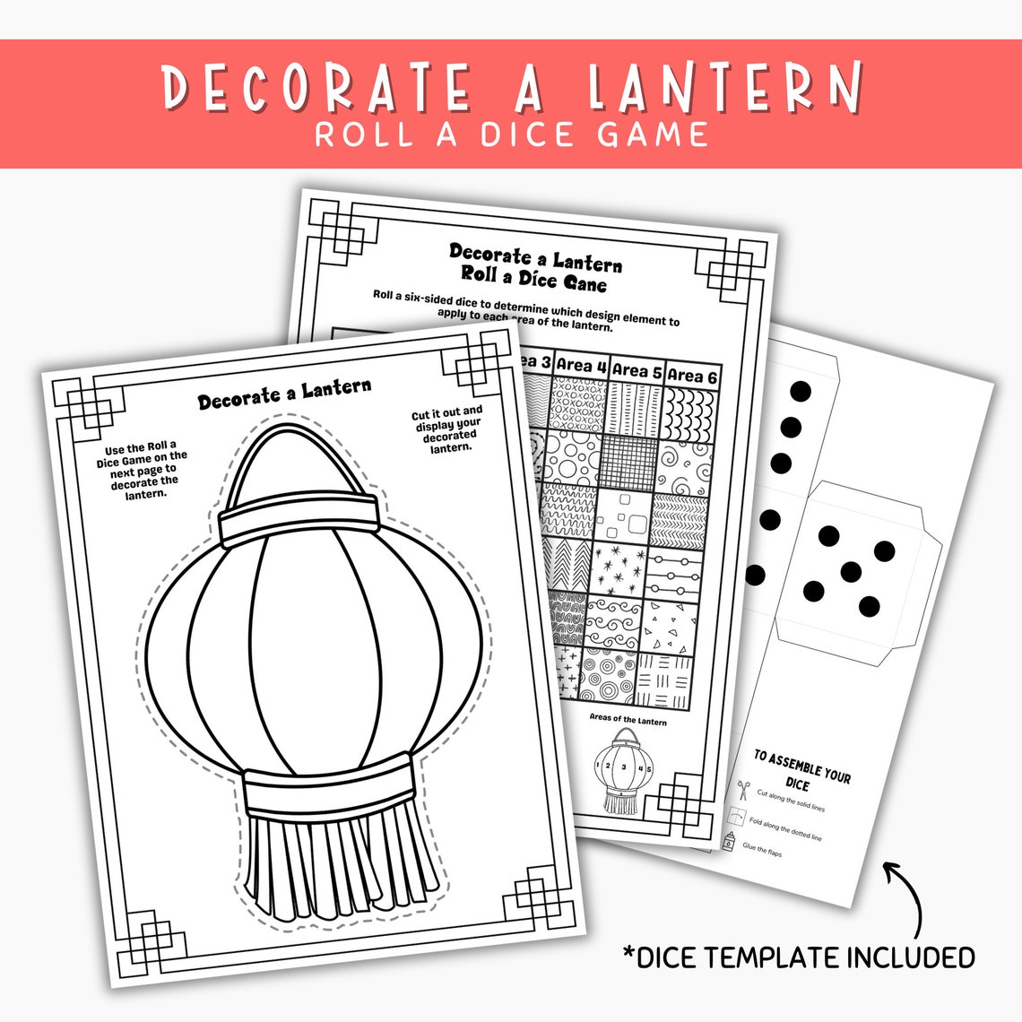 Chinese New Year Coloring Activity Pages | Lunar New Year Kids Activity ...