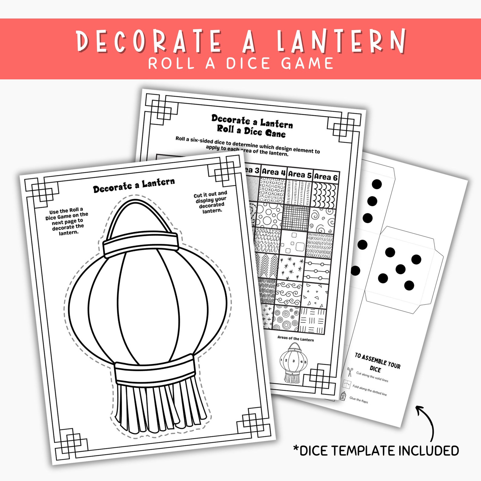 Chinese New Year Coloring Activity Pages | Lunar New Year Kids Activity ...