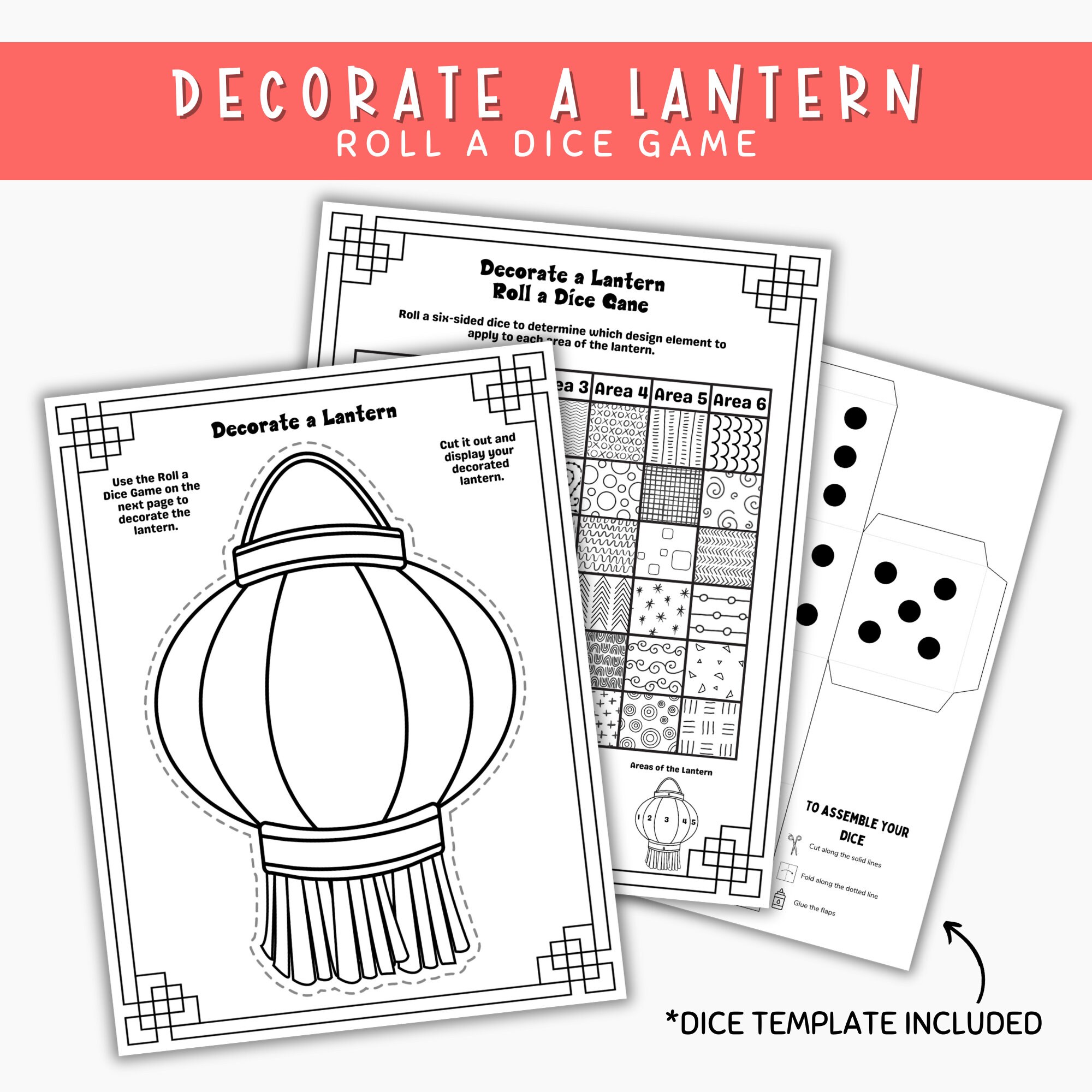 Chinese New Year Coloring Activity Pages | Lunar New Year Kids Activity ...