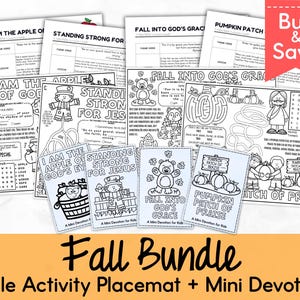 Pumpkin Patch Themed Bible Activity Set for Fall/harvest, Sunday School ...