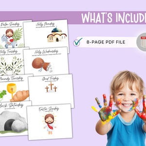 Easter Story Handprint Art Craft - Lent, Holy Week Footprint ...