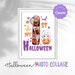 Custom First Halloween Portrait Photo Collage Canva Template Editable ...