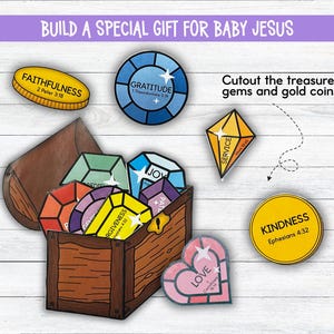 Christmas Bible Lesson Craft, My Gift to Baby Jesus Craft, the Nativity ...