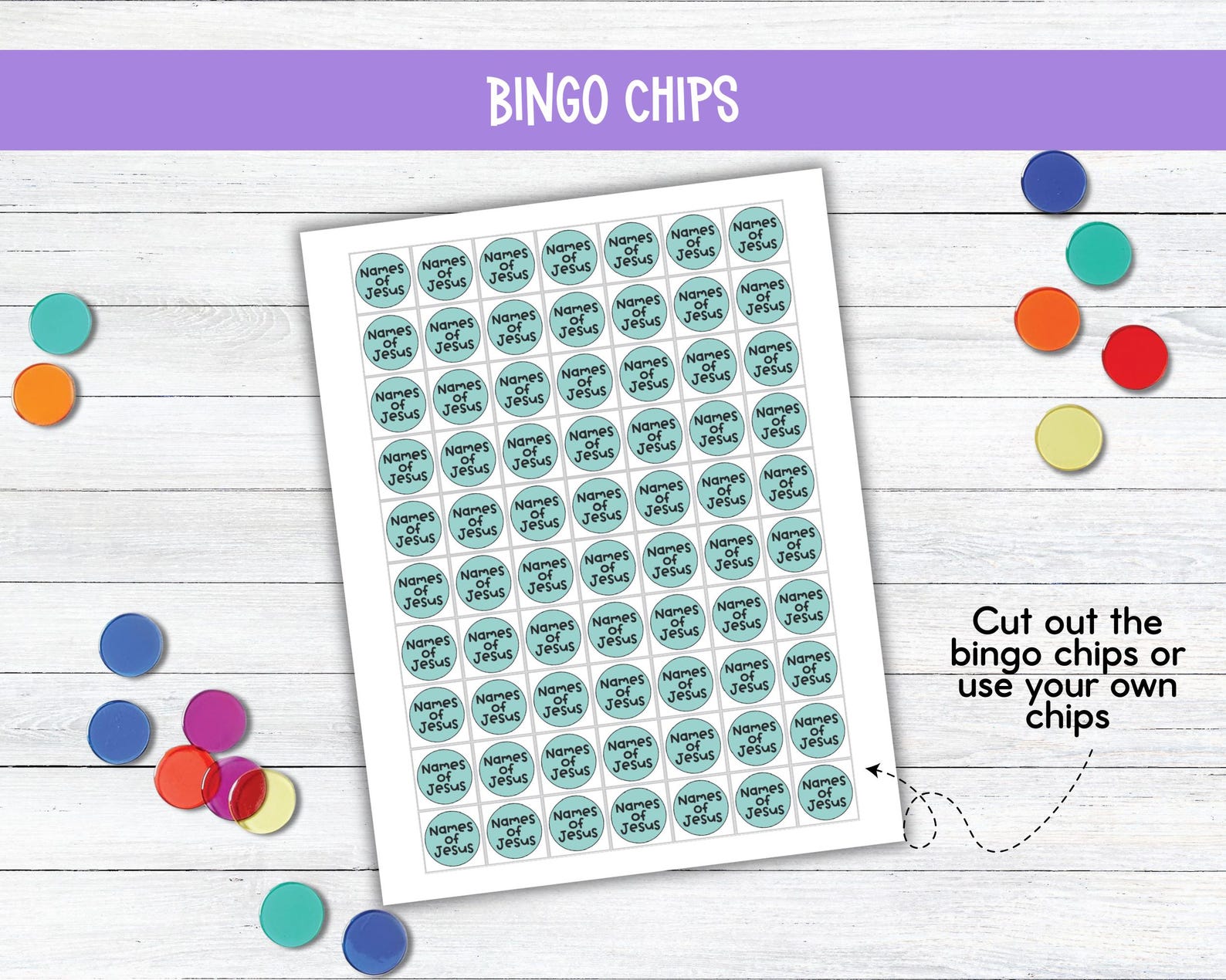 Names of Jesus Bingo Game | Christian Games for Church, Sunday School ...