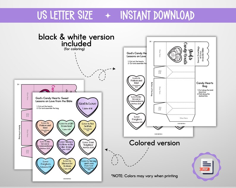 Valentine's Day Bible Lesson Craft, God's Candy Hearts Craft, Bible ...
