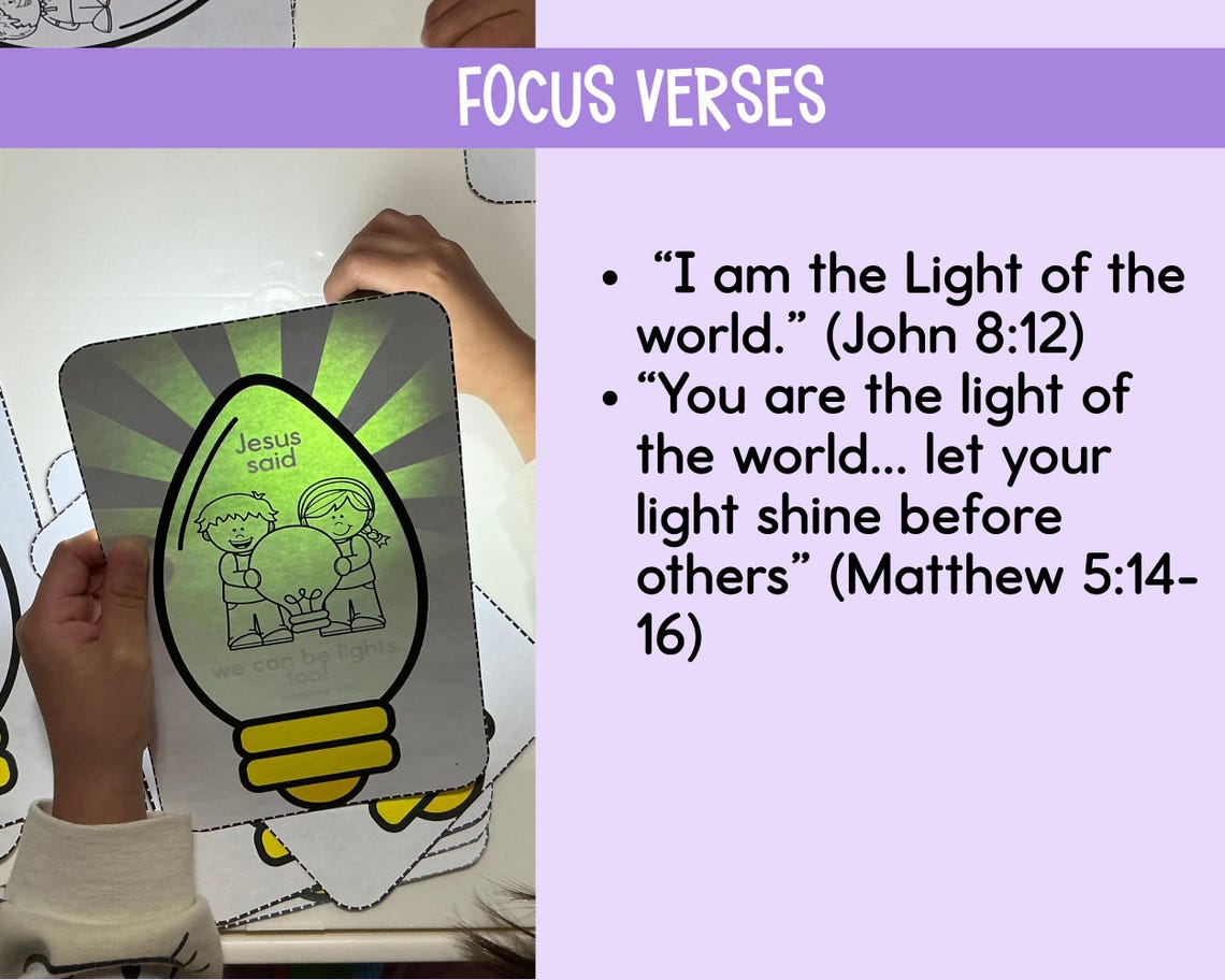 Christmas Shine-a-light Bible Lesson & Flashlight Craft for Kids ...