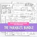 Parable of the Wise & Foolish Builders Activity Placemat, Bible Story ...