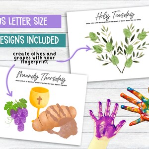 Easter Story Handprint Art Craft - Lent, Holy Week Footprint ...