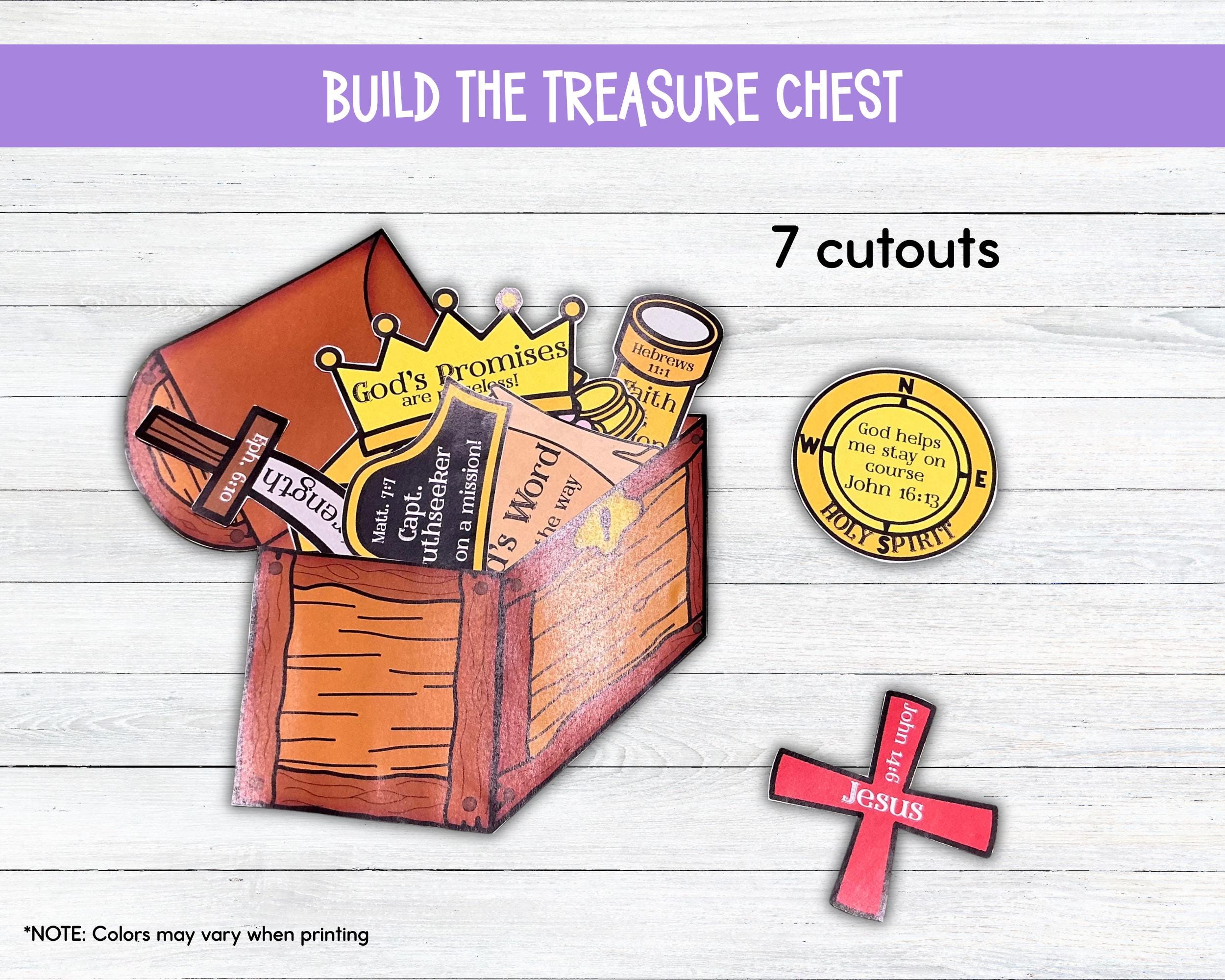 Pirate-themed Bible Lesson Craft for Summer, Build a Treasure Chest ...