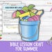 Beach-themed Bible Lesson Craft for Summer, Build a Bucket Activity for ...