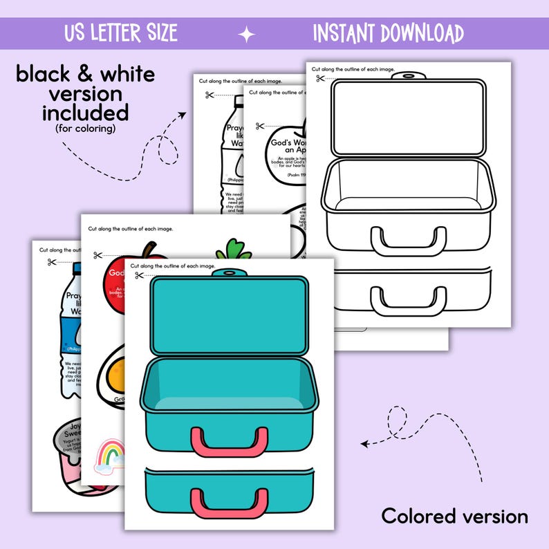 Back to School Bible Lesson Craft, God's Hearty Snacks Craft Activity ...