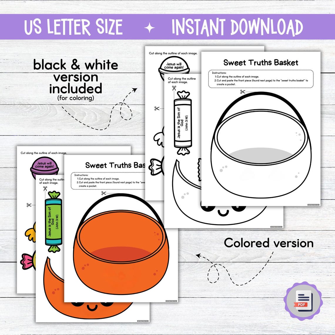 Bible Lesson Craft for Halloween, 10 Truths of Jesus as Halloween Sweet ...