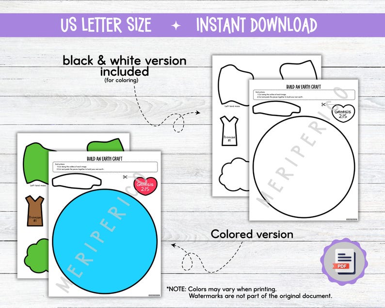 Earth Day Bible Lesson Craft, Build an Earth Craft Activity for ...