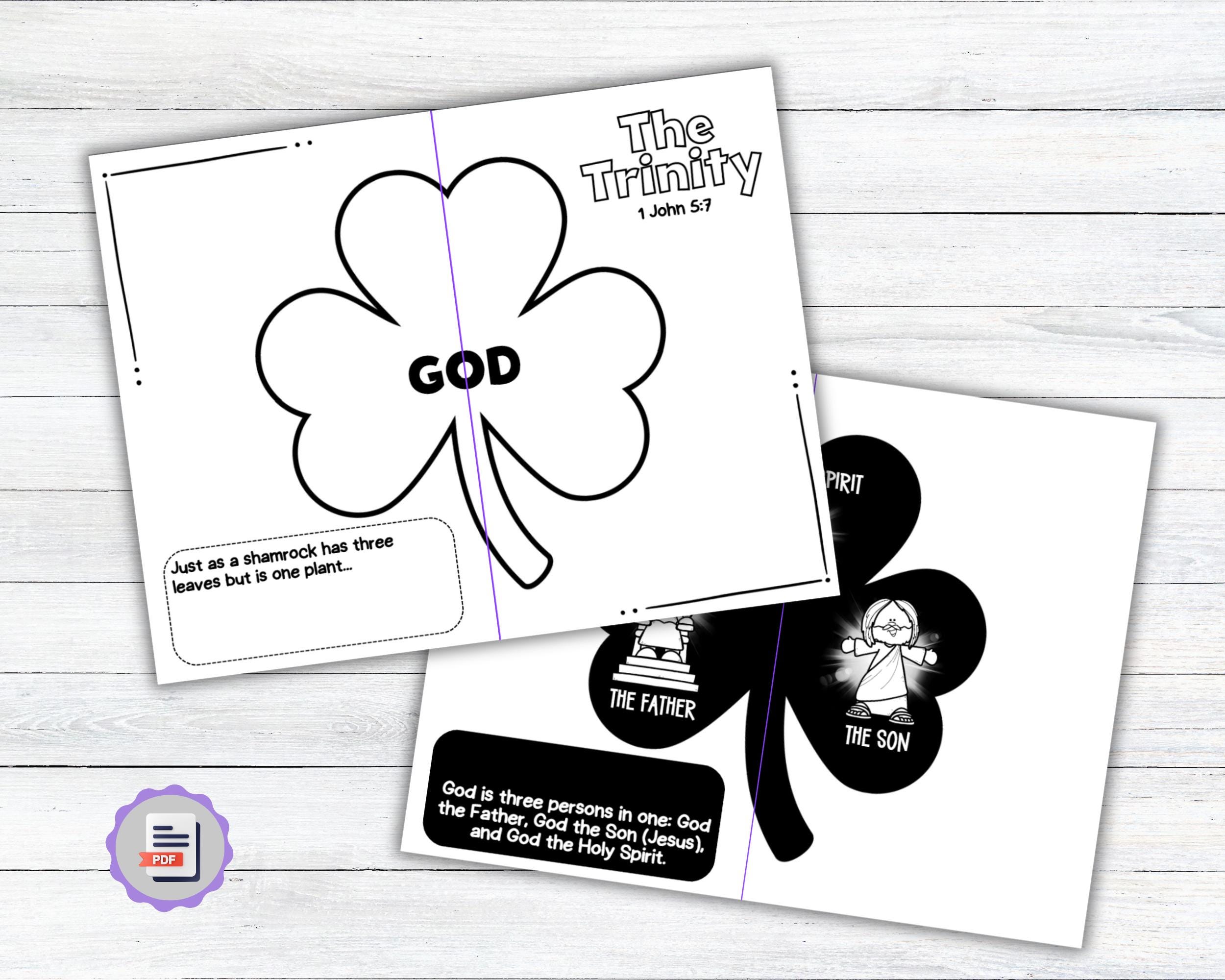 Bible Craft for St. Patrick's Day, Shamrock Trinity Shine-a-light Craft ...