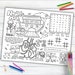 Noah's Ark Activity Placemat, Bible Story Coloring Placemat as Kids ...