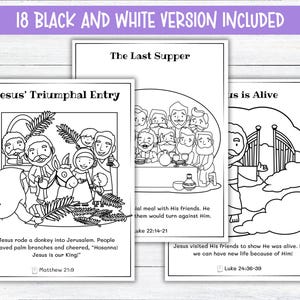 Easter Story Posters for Kids | Holy Week Bible Story Printables ...