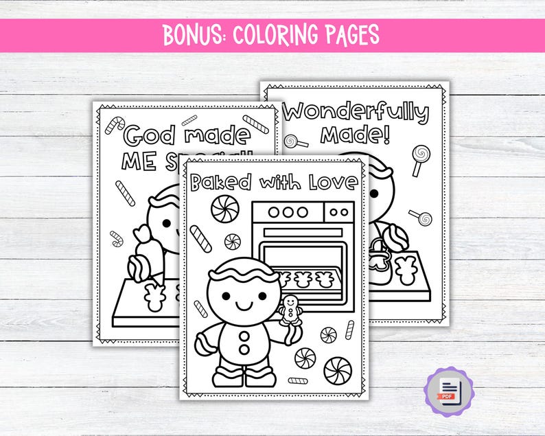 Christmas Bible Lesson Craft, Build a Gingerbread Man Craft, Baked With ...