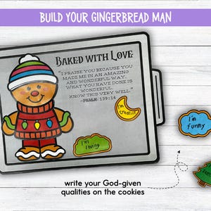 Christmas Bible Lesson Craft, Build a Gingerbread Man Craft, Baked With ...