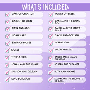 OLD TESTAMENT Bundle Activity Placemat, Bible Stories Coloring Placemat ...