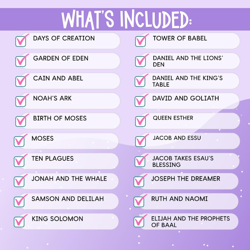 OLD TESTAMENT Bundle Activity Placemat, Bible Stories Coloring Placemat ...