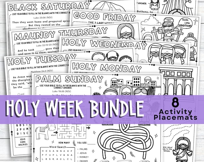 Palm Sunday Craft Activity for Kids Holy Week Activity, Palm Sunday ...