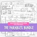 Parable of the Great Banquet Activity Placemat, Jesus Bible Story ...
