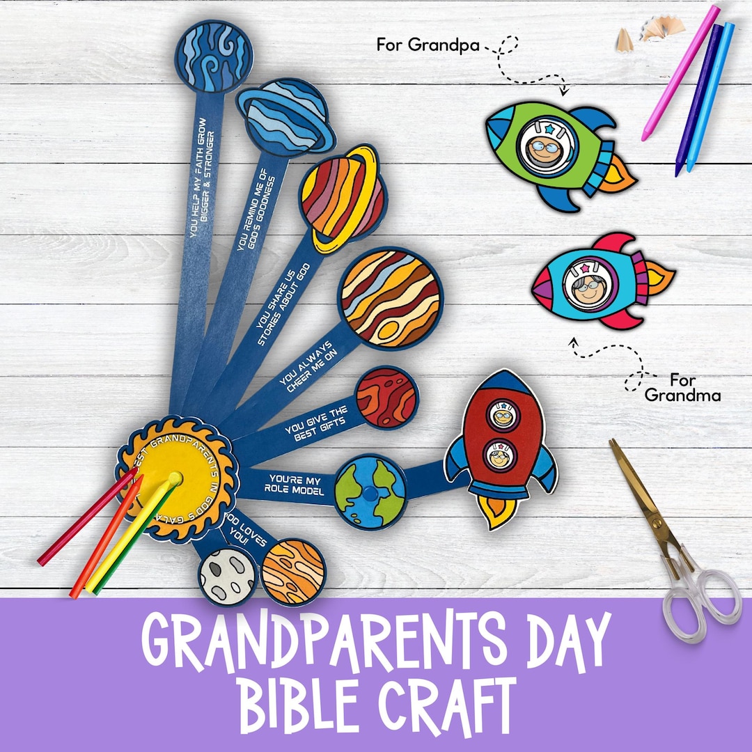 Bible-based Grandparents Day Craft Activity, Best Grandma/grandpa in ...