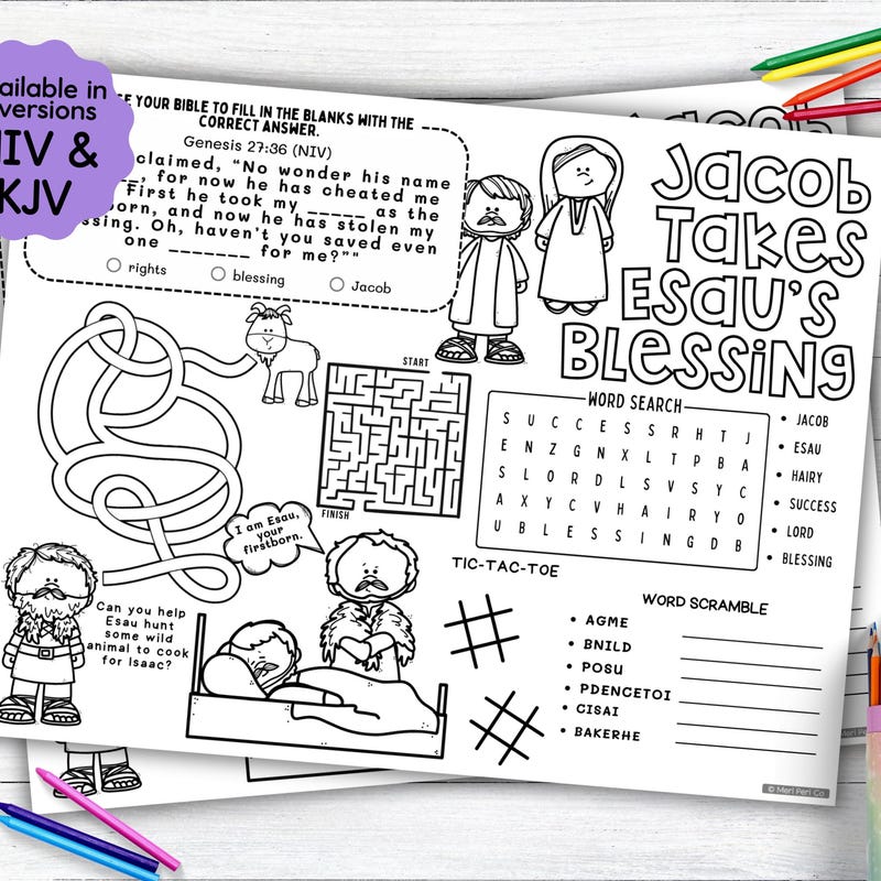 Preschool Bible Stories Jacob - Etsy