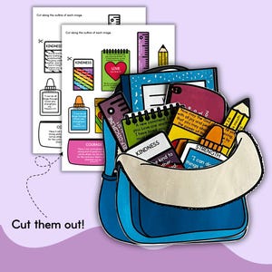 Back to School Bible Lesson Craft, Backpack of Blessings Craft Activity ...