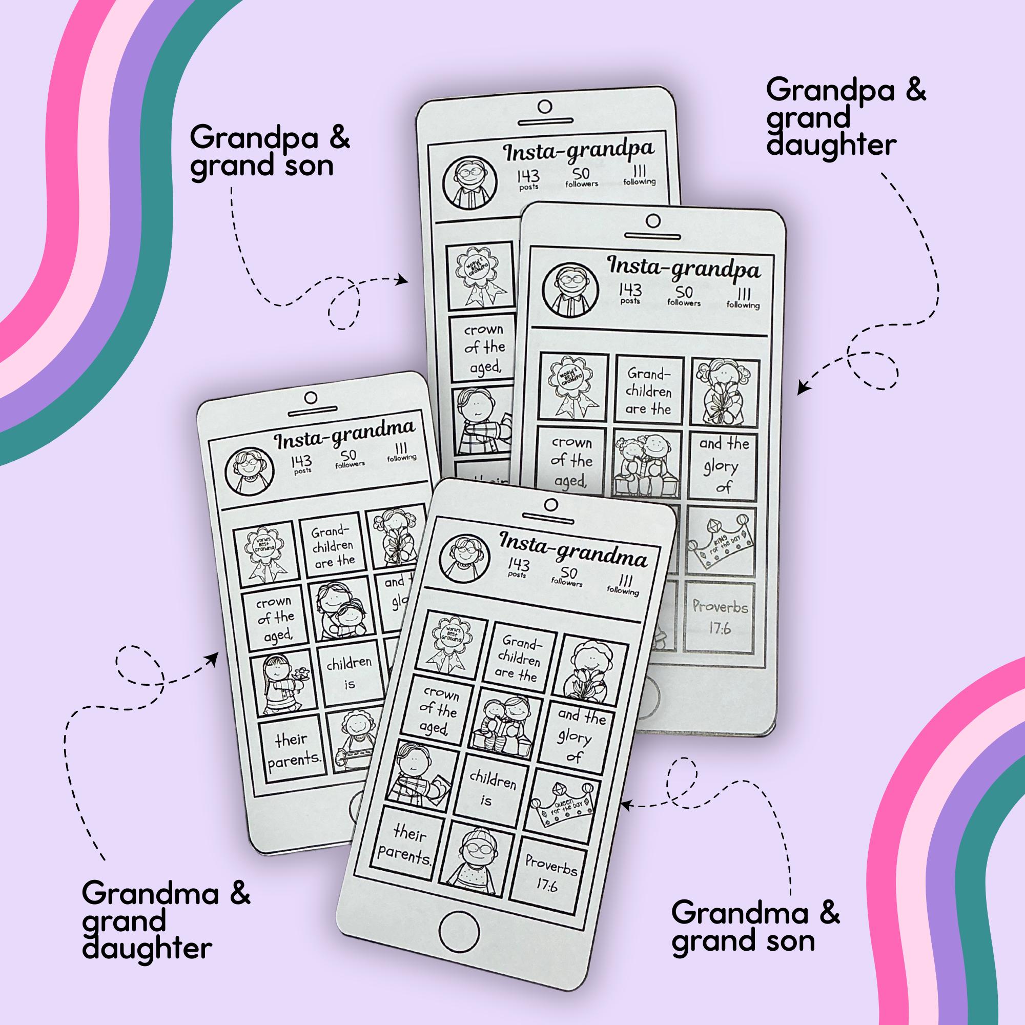 Grandparents Day Bible Craft for Kids | Social Media Inspired DIY Phone ...