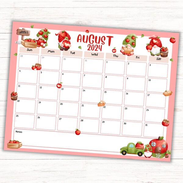 Editable Calendar - Etsy