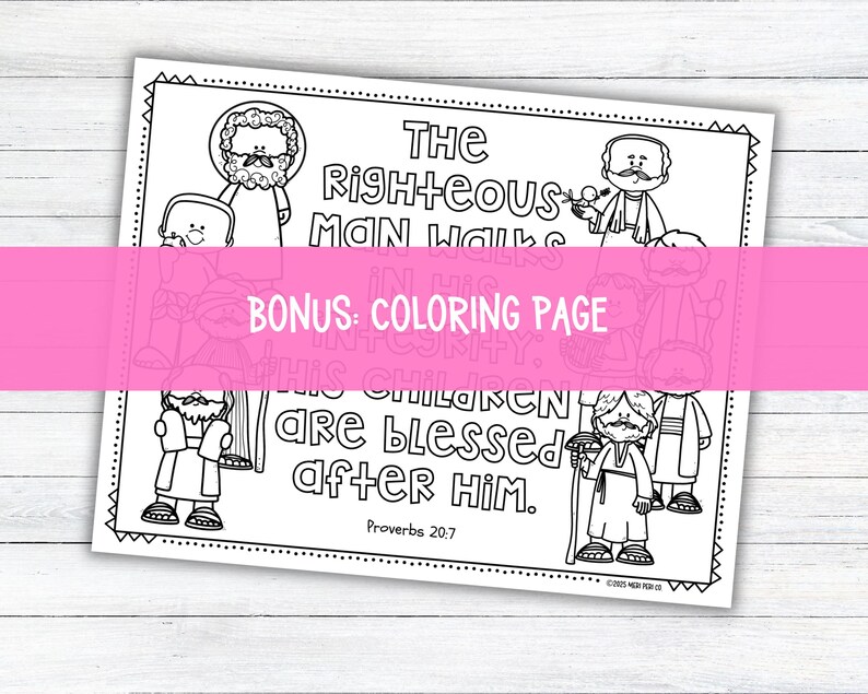 Father's Day Bible Craft, Spin to Guess the Bible Dad, Printable Craft ...