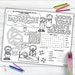 Queen Esther Activity Placemat, Bible Story Coloring Placemat as Kids ...