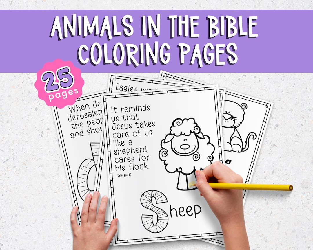 Animals in the Bible Coloring Pages for Christian Homeschool Families ...