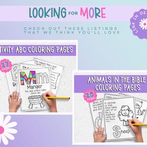 Bible ABC Coloring Pages for Christian Homeschool Families and Sunday ...