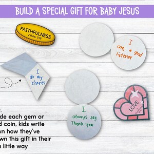 Christmas Bible Lesson Craft, My Gift to Baby Jesus Craft, the Nativity ...