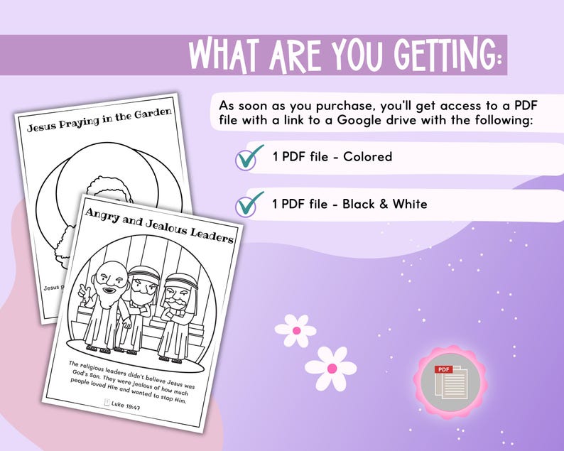 Easter Story Posters for Kids | Holy Week Bible Story Printables ...