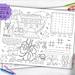 Noah's Ark Activity Placemat, Bible Story Coloring Placemat as Kids ...