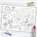 The Creation Story Activity Placemat, Bible Story Coloring Placemat as ...