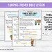 Camping-themed Bible Lesson Craft for Summer, Build a Camp Kit Activity ...