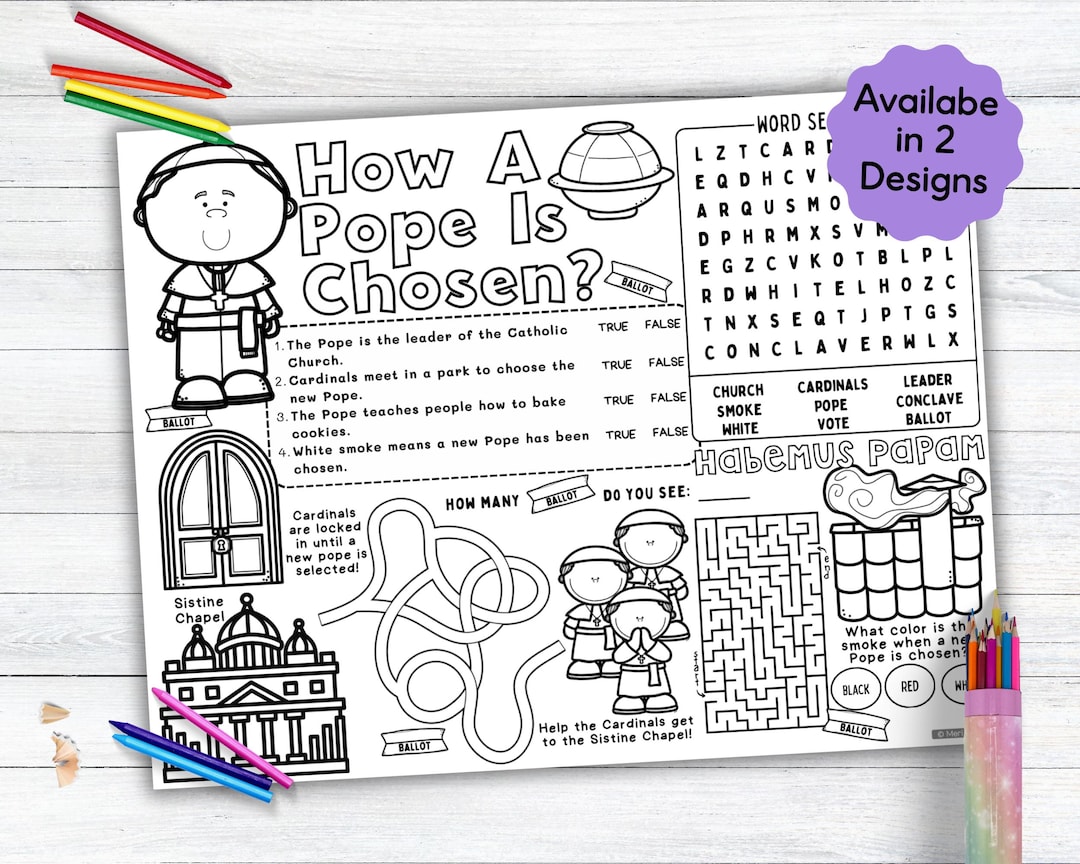 How A Pope is Chosen, Papal Election, Conclave Catholic Activity ...