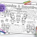 Ananias and Sapphira Activity Placemat, Jesus Bible Story Coloring ...